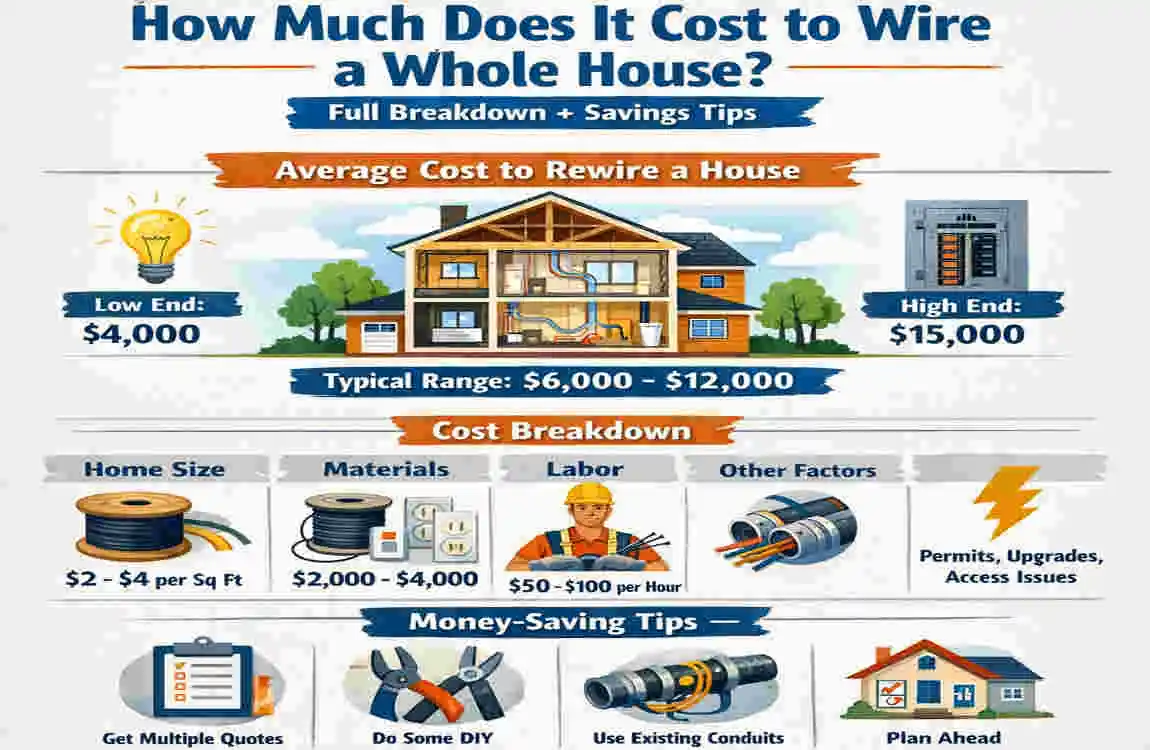 How Much Does It Cost to Wire a Whole House? Full Breakdown + Savings ...
