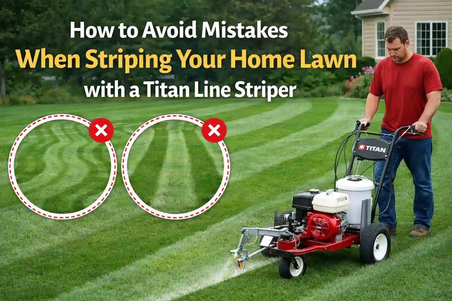 How to Avoid Mistakes When Striping Your Home Lawn with a Titan Line ...