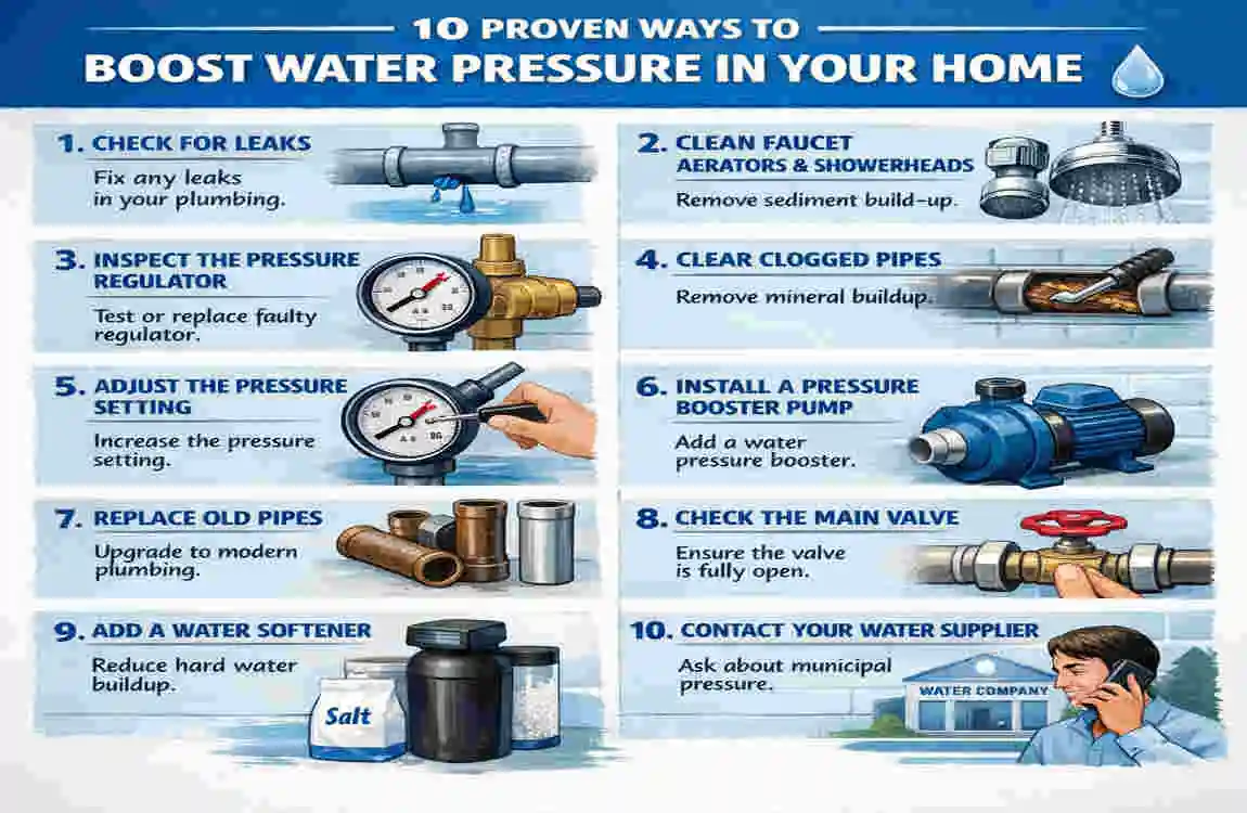 10 Proven Ways to Boost Water Pressure in Your Home - home comfort experts